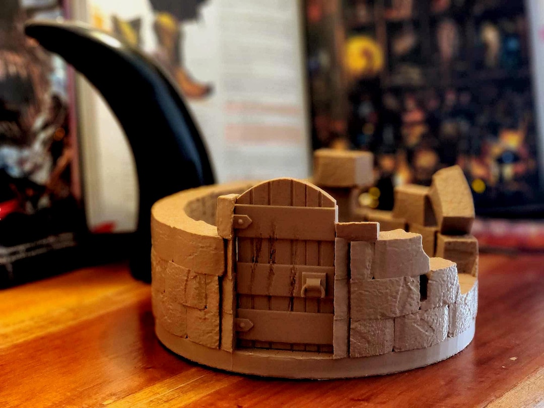 3D Printed Ruined Castle Dice Tray | Dice Tray | Dnd Dice | Dnd Dice ...