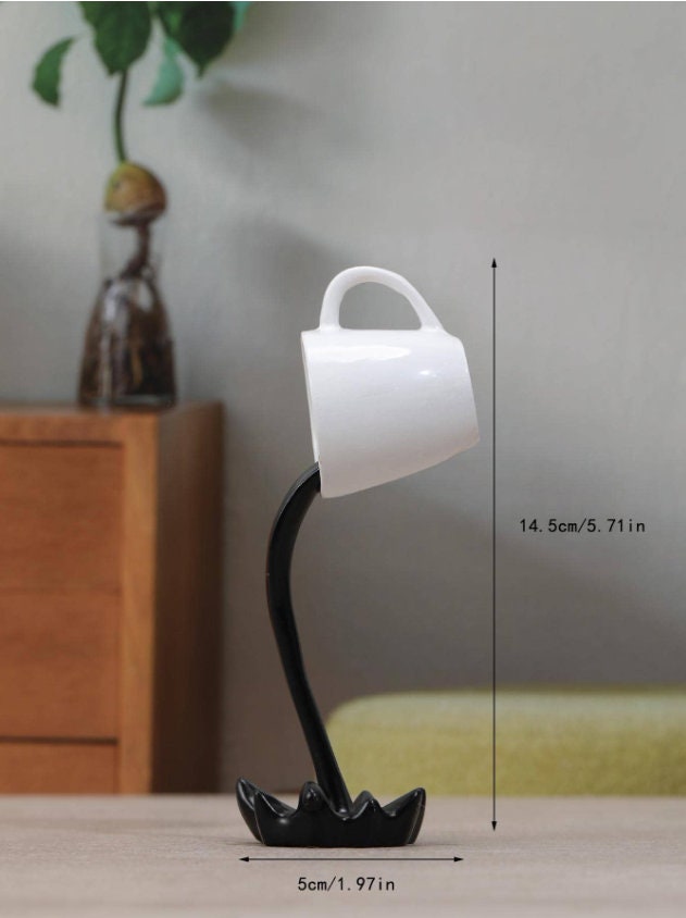 Floating Coffee Cup Mug Sculpture Kitchen Decor Pouring - Etsy