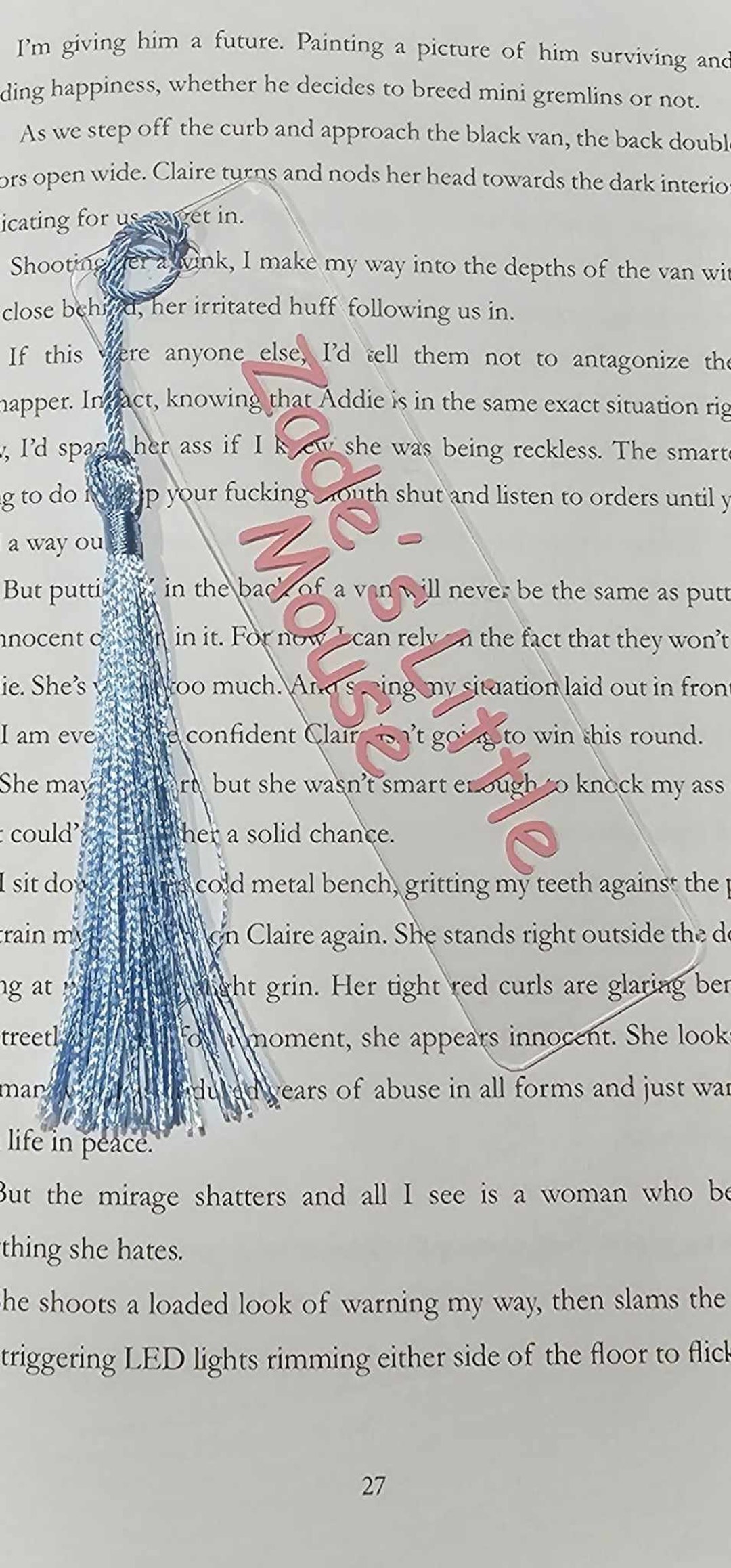 Zade's Little Mouse Bookmark Smut Haunting Adeline - Etsy