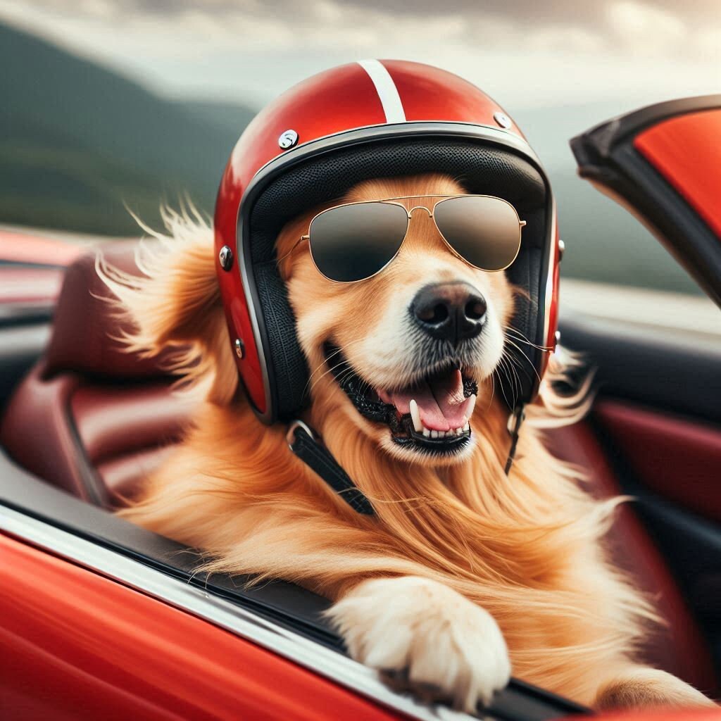 Dog Driving Car - Etsy