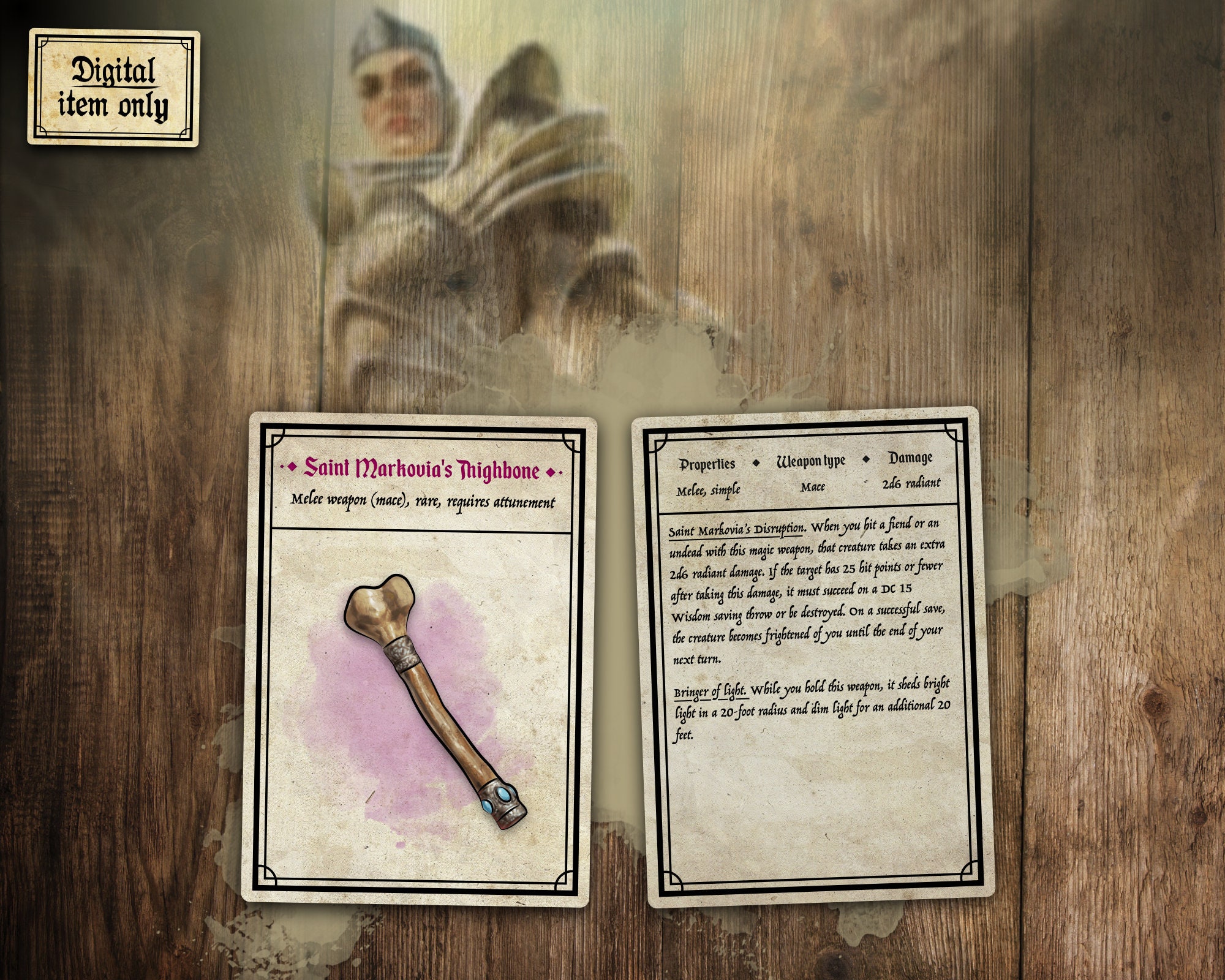 Magic Item Cards - Curse of Strahd (D&D 5e) - Etsy