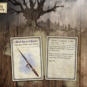 Magic Item Cards - Curse of Strahd (D&D 5e) - Etsy