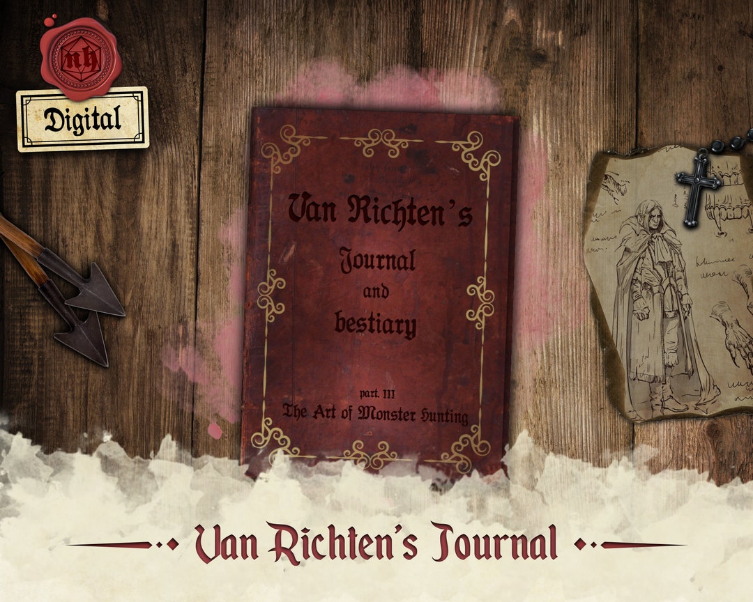 Van Richten's Journal - Curse of Strahd - Etsy