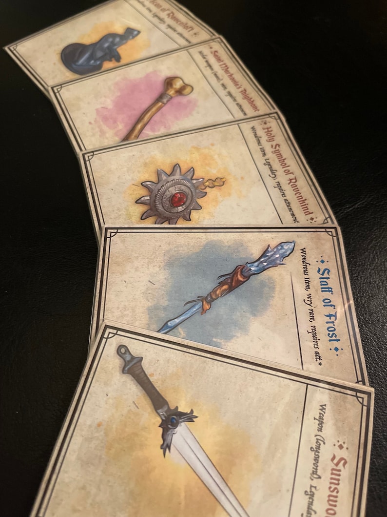 Magic Item Cards - Curse of Strahd (D&D 5e) - Etsy