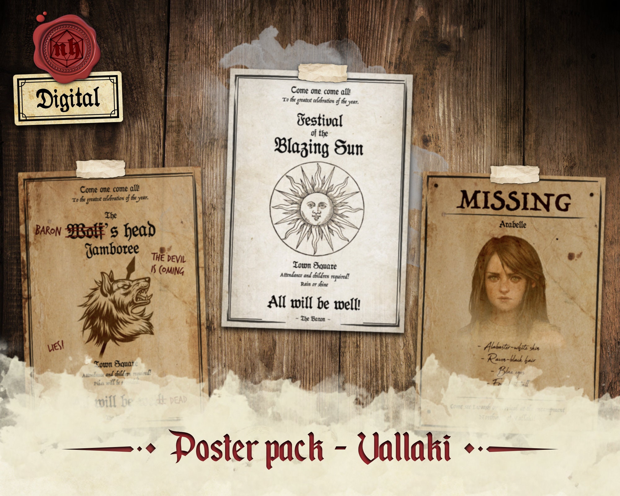 Vallaki Poster Pack - Curse of Strahd - Etsy Vallaki Poster Pack - Curse of Strahd - Etsy
