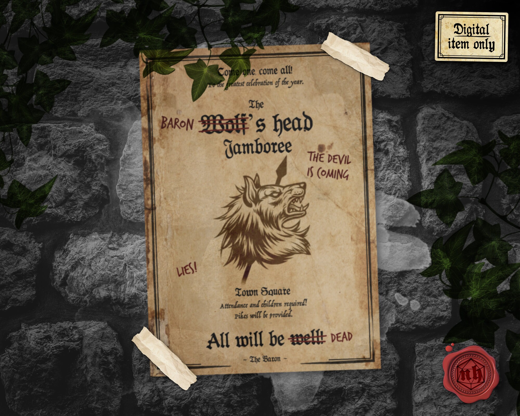 Vallaki Poster Pack - Curse of Strahd - Etsy