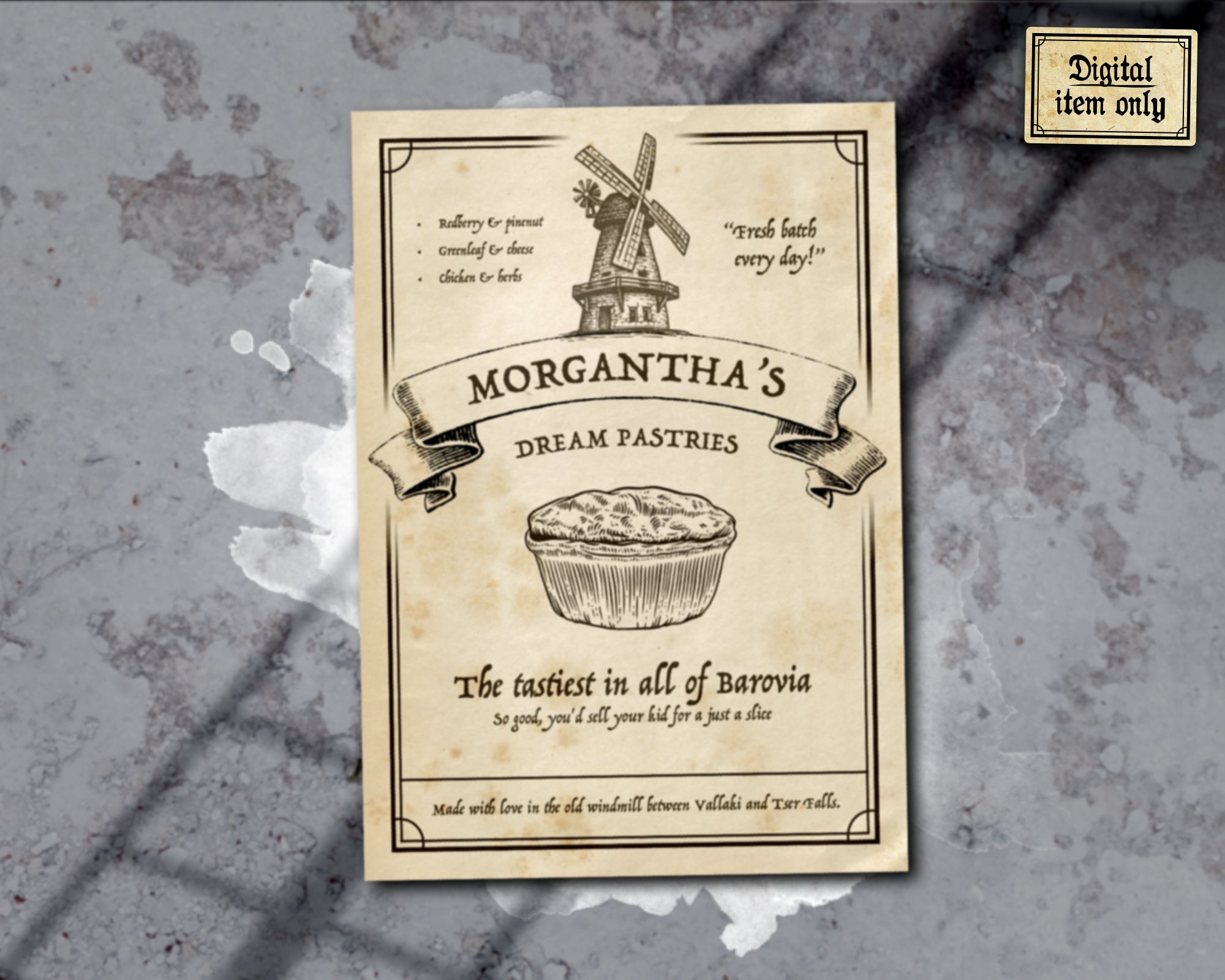 Old Bonegrinder Handouts curse of Strahd - Etsy