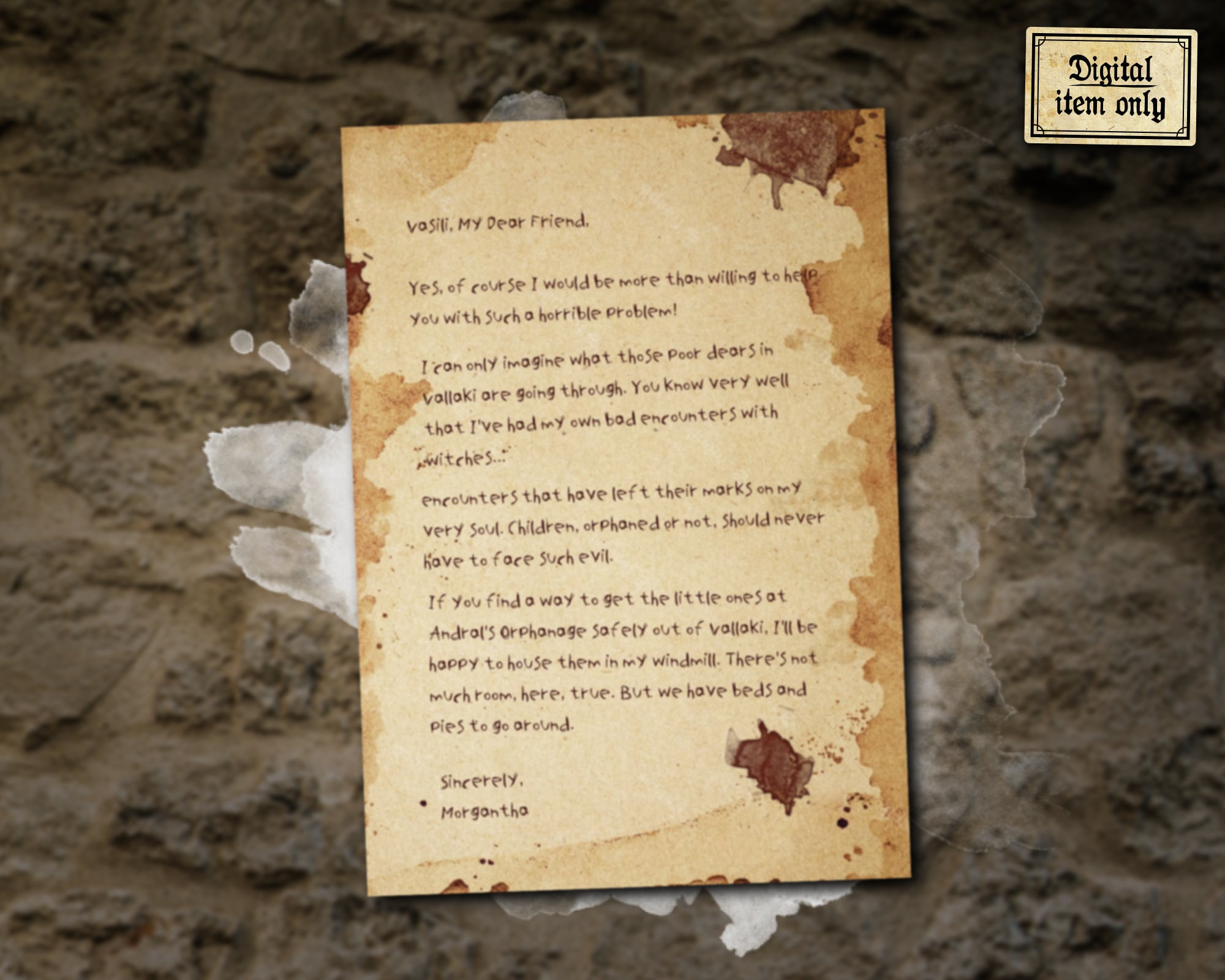 Old Bonegrinder Handouts curse of Strahd - Etsy UK