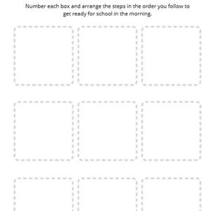 Children's Morning Routine Chart - Etsy