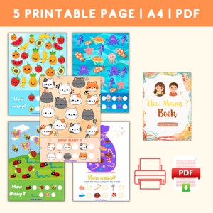 Printable How Many Book: Count and Discover Printable for Kids ...