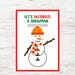 Let’s Decorate a Snowman Printable Cut and Paste Activity for Kids ...