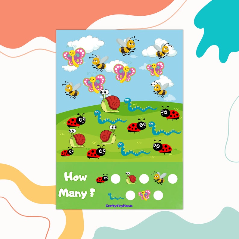 Printable How Many Book: Count and Discover Printable for Kids ...