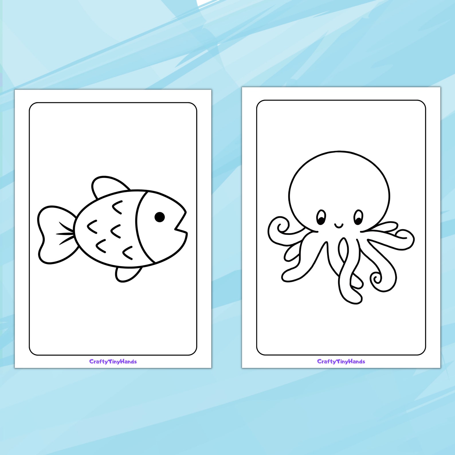 Underwater Wonders: Kids' Coloring Book, Fish Coloring Book, Printable ...