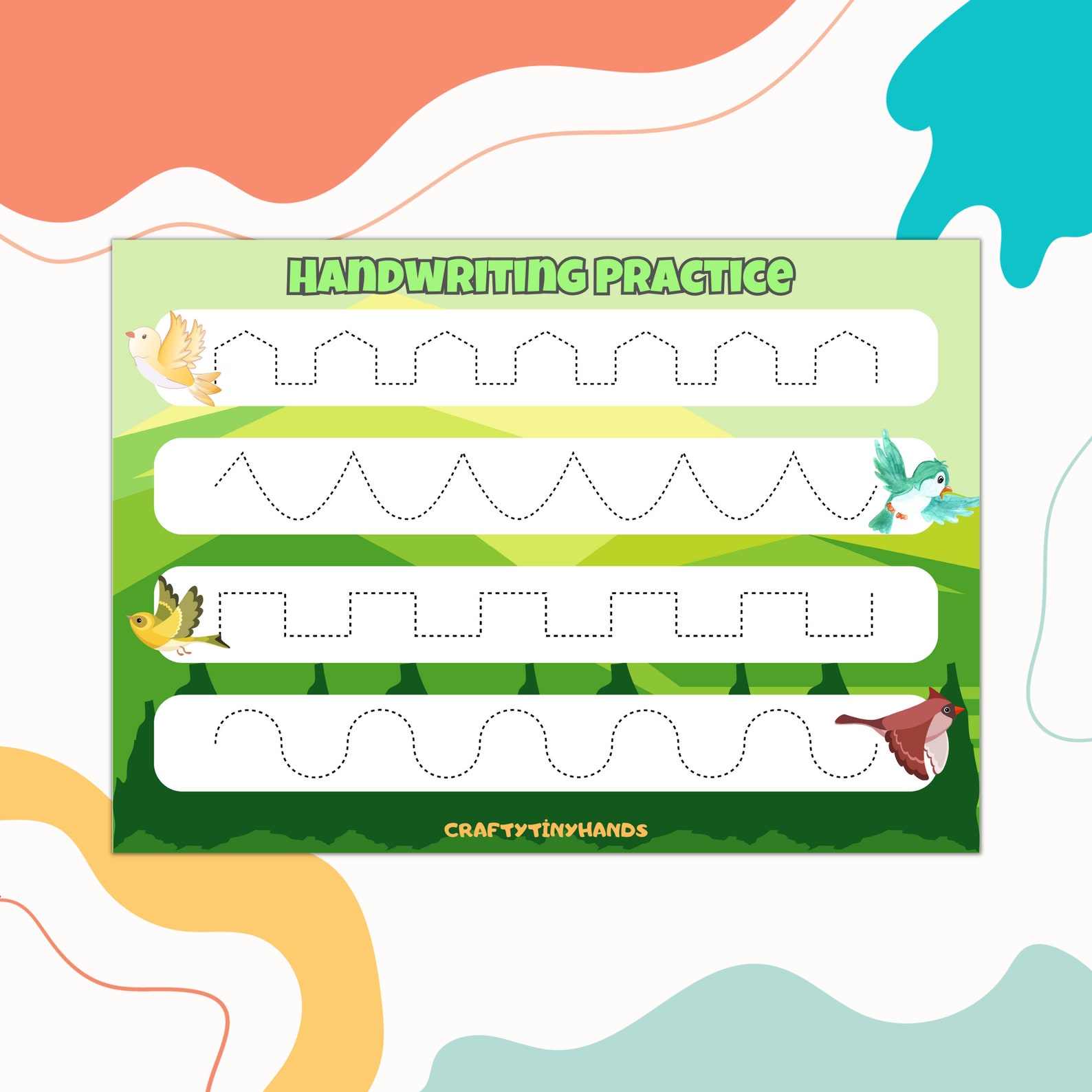 Printable Handwriting Workbook: Kids Skill Development (A4 PDF) - Etsy
