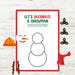Let’s Decorate a Snowman Printable Cut and Paste Activity for Kids ...