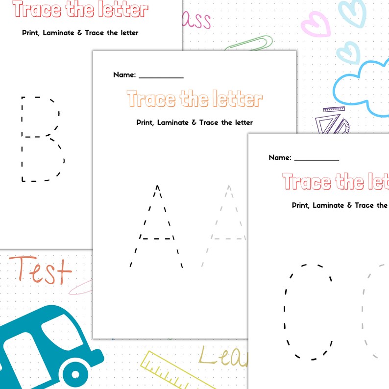 Alphabet Printable Pages, Printable Educational ABC Book for Kids ...