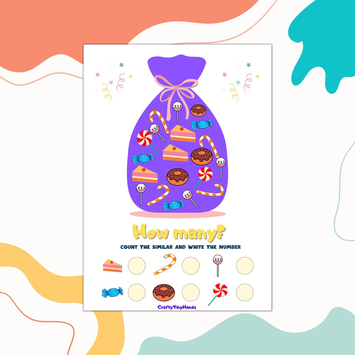 Printable How Many Book: Count and Discover Printable for Kids ...