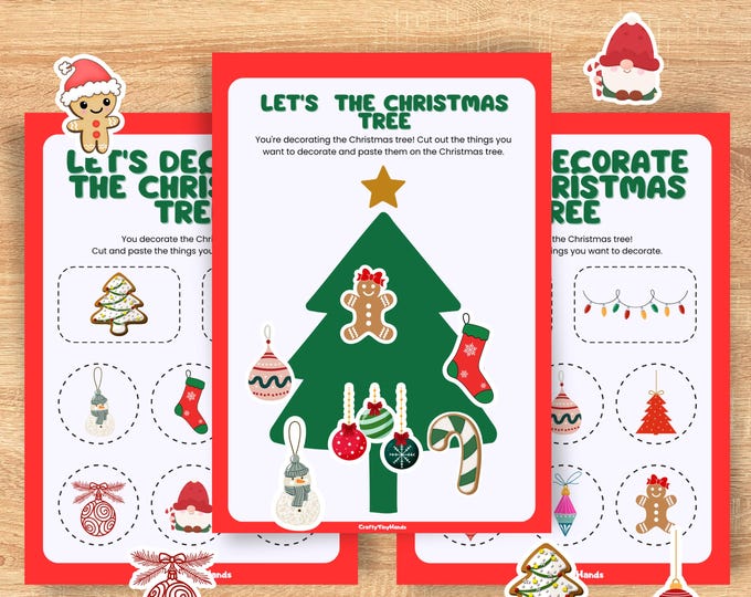 Lets Decorate a Snowman Printable Cut and Paste Activity for Kids ...