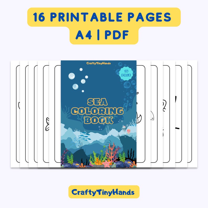 Underwater Wonders: Kids' Coloring Book, Fish Coloring Book, Printable ...