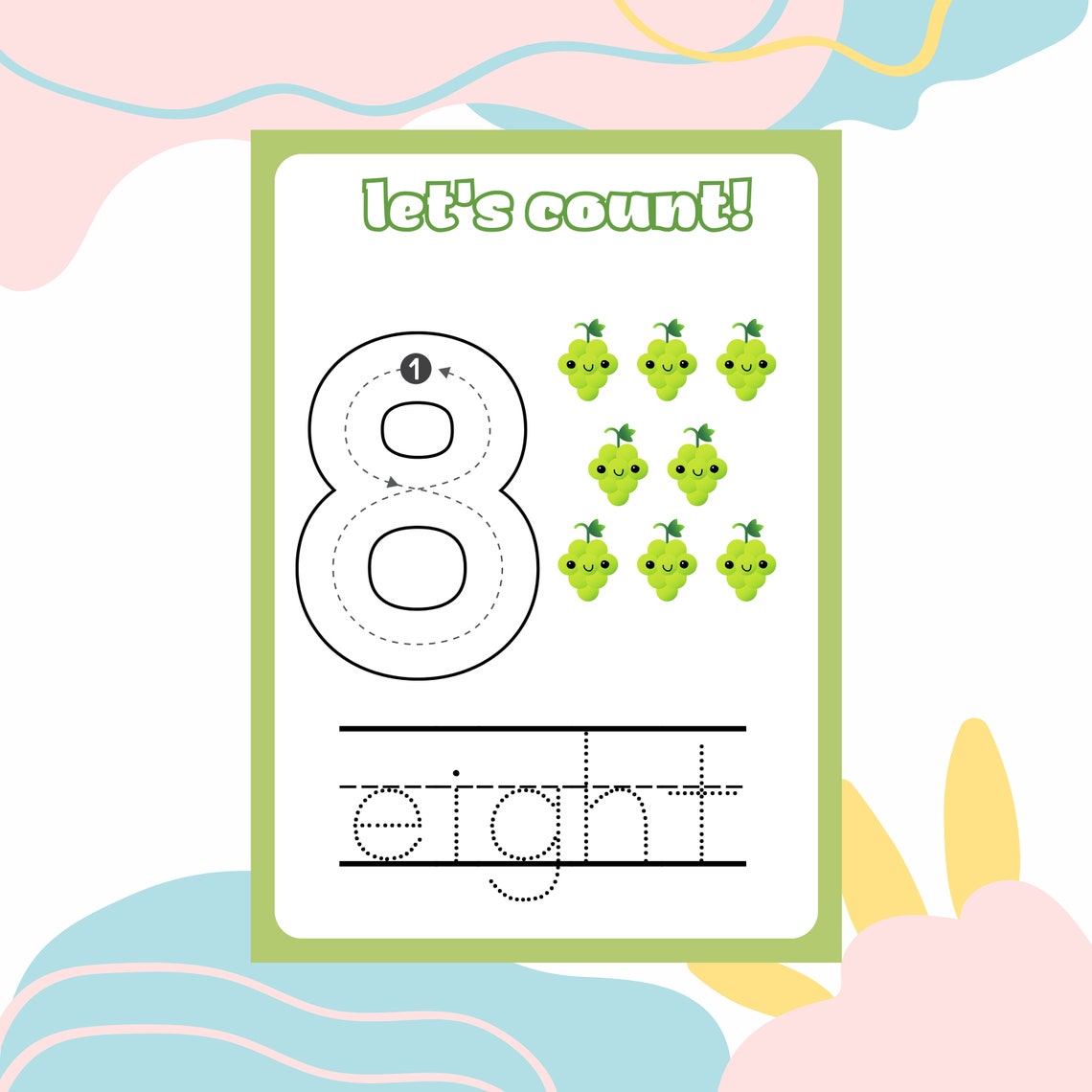 Printable Number Writing Fun Book: Printable Learning 1 to 10 Workbook ...