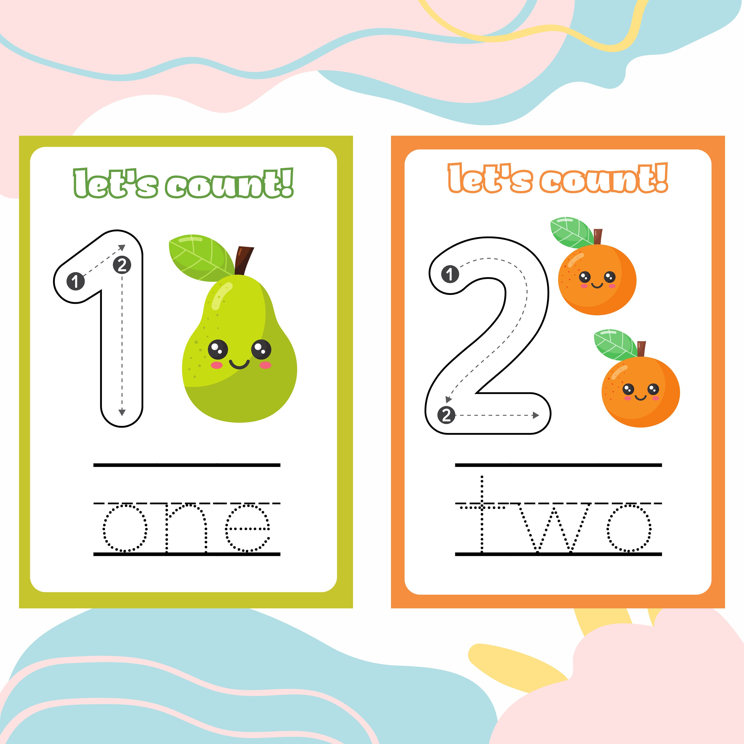 Printable Number Writing Fun Book: Printable Learning 1 to 10 Workbook ...