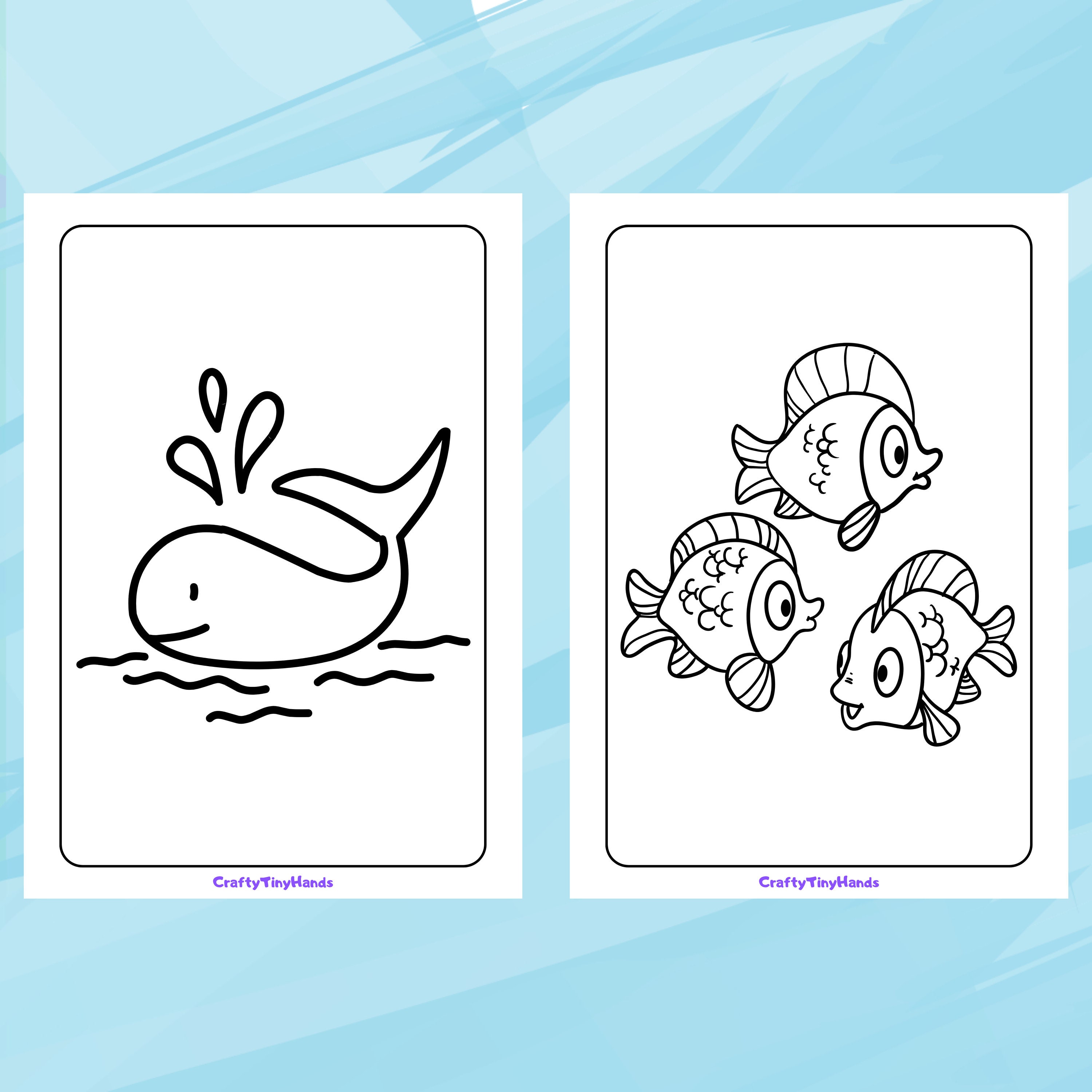 Underwater Wonders: Kids' Coloring Book, Fish Coloring Book, Printable ...
