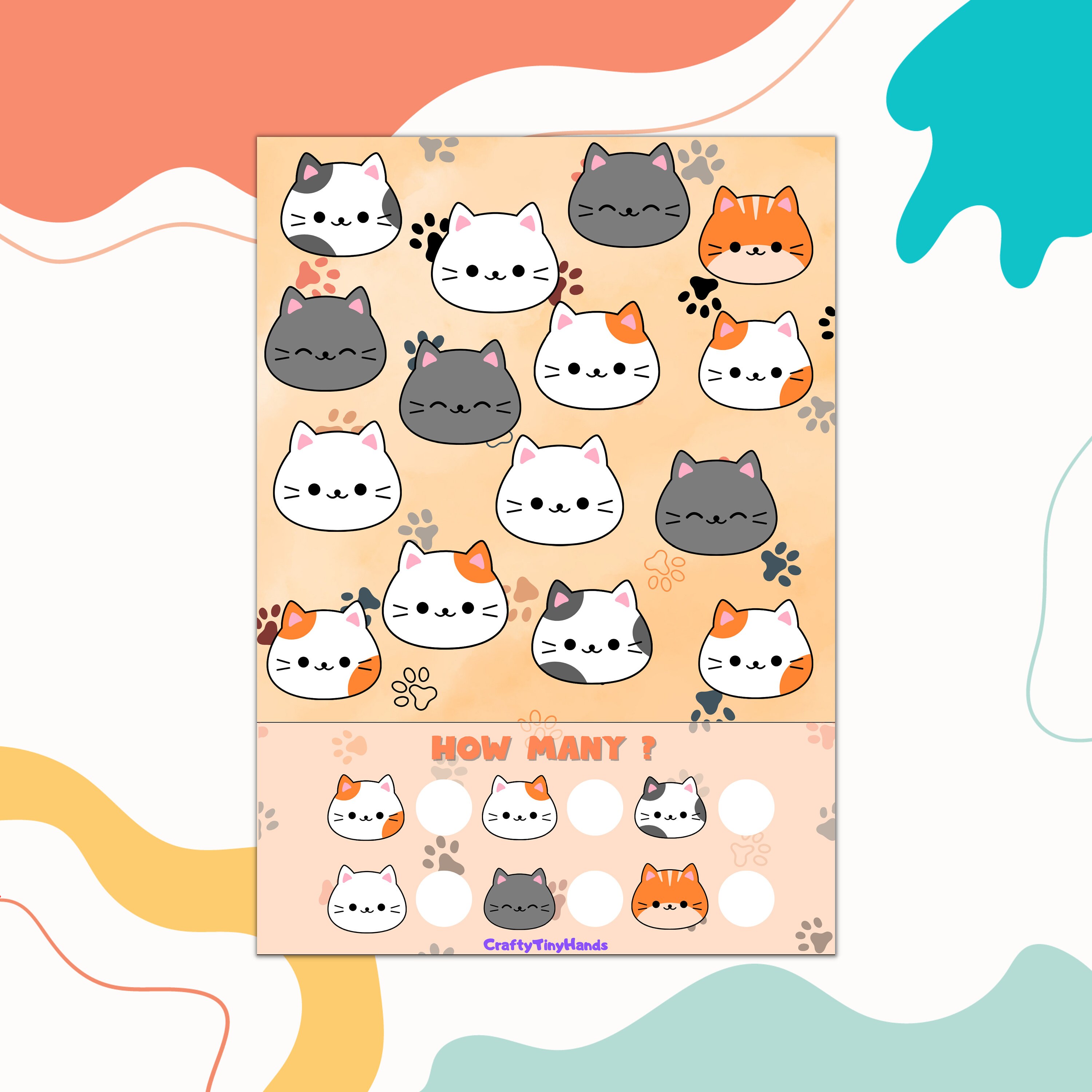 Printable How Many Book: Count and Discover Printable for Kids ...