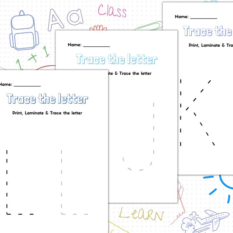 Alphabet Printable Pages, Printable Educational ABC Book for Kids ...