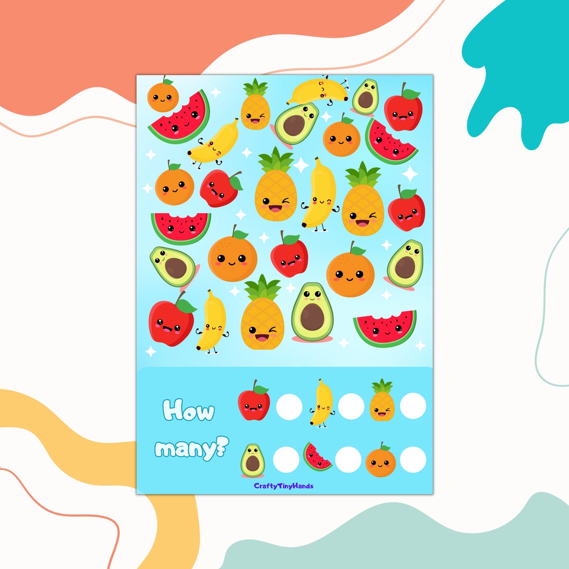 Printable How Many Book: Count and Discover Printable for Kids ...