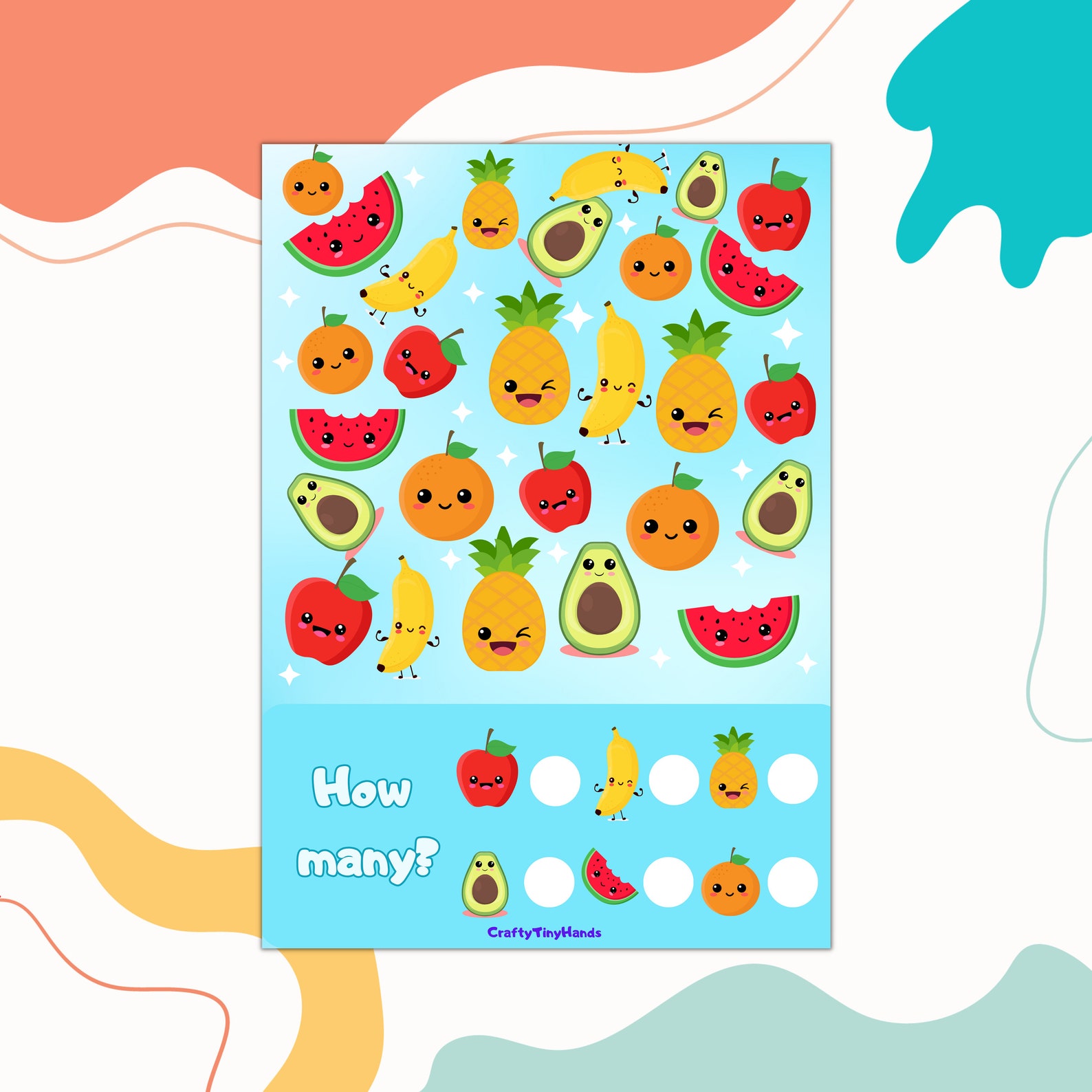 Printable How Many Book: Count and Discover Printable for Kids ...