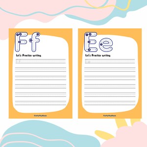 Alphabet Writing Printable Workbook for Kids, Kids Writing Practice ...