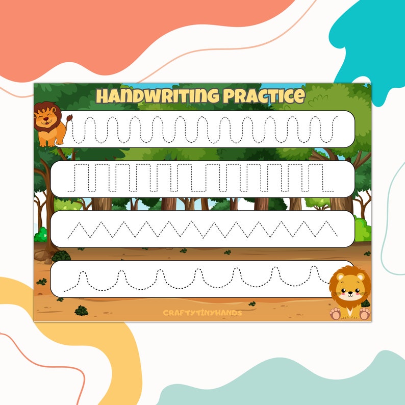 Printable Handwriting Workbook: Kids Skill Development (A4 PDF) - Etsy