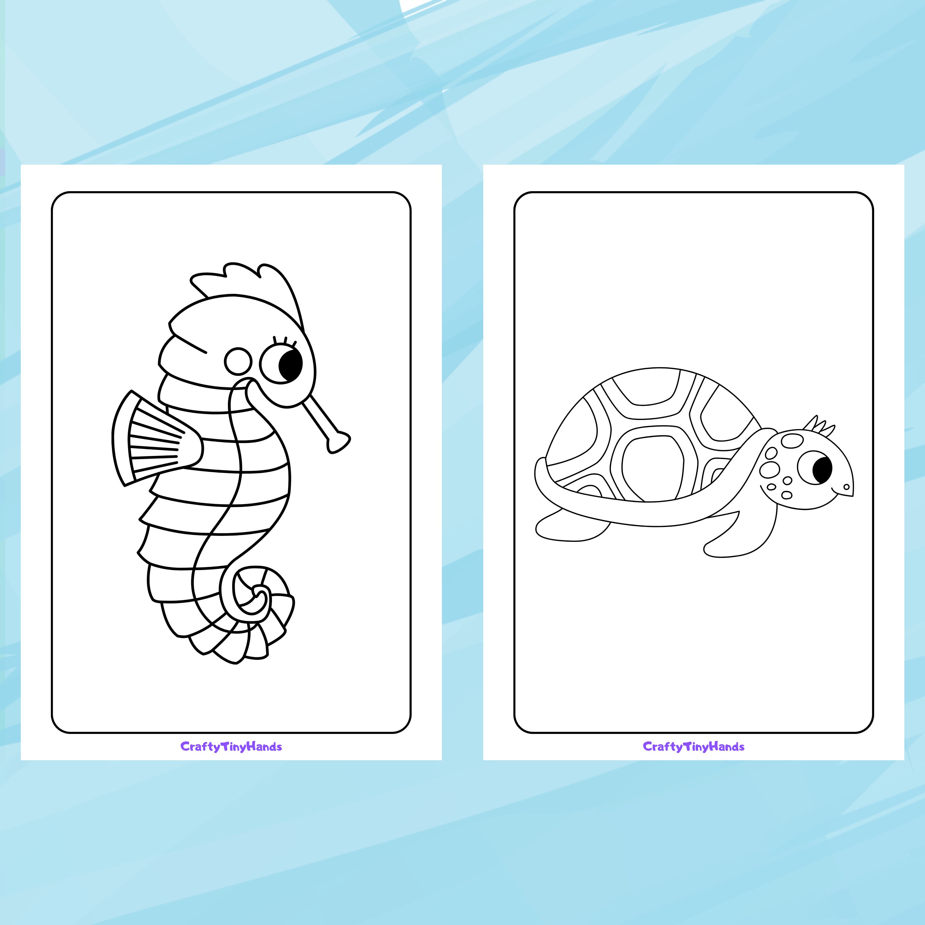 Underwater Wonders: Kids' Coloring Book, Fish Coloring Book, Printable ...