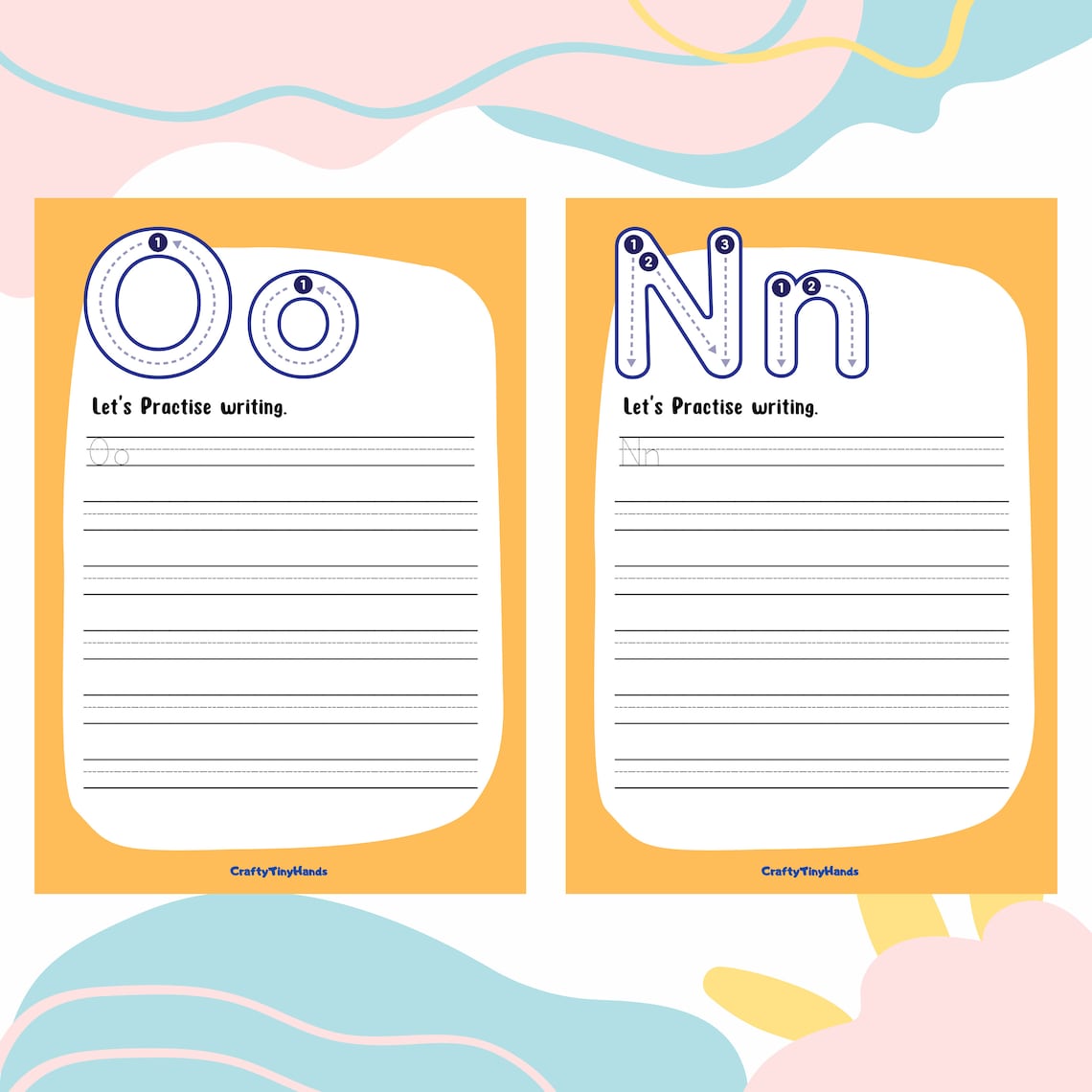 Alphabet Writing Printable Workbook for Kids, Kids Writing Practice ...