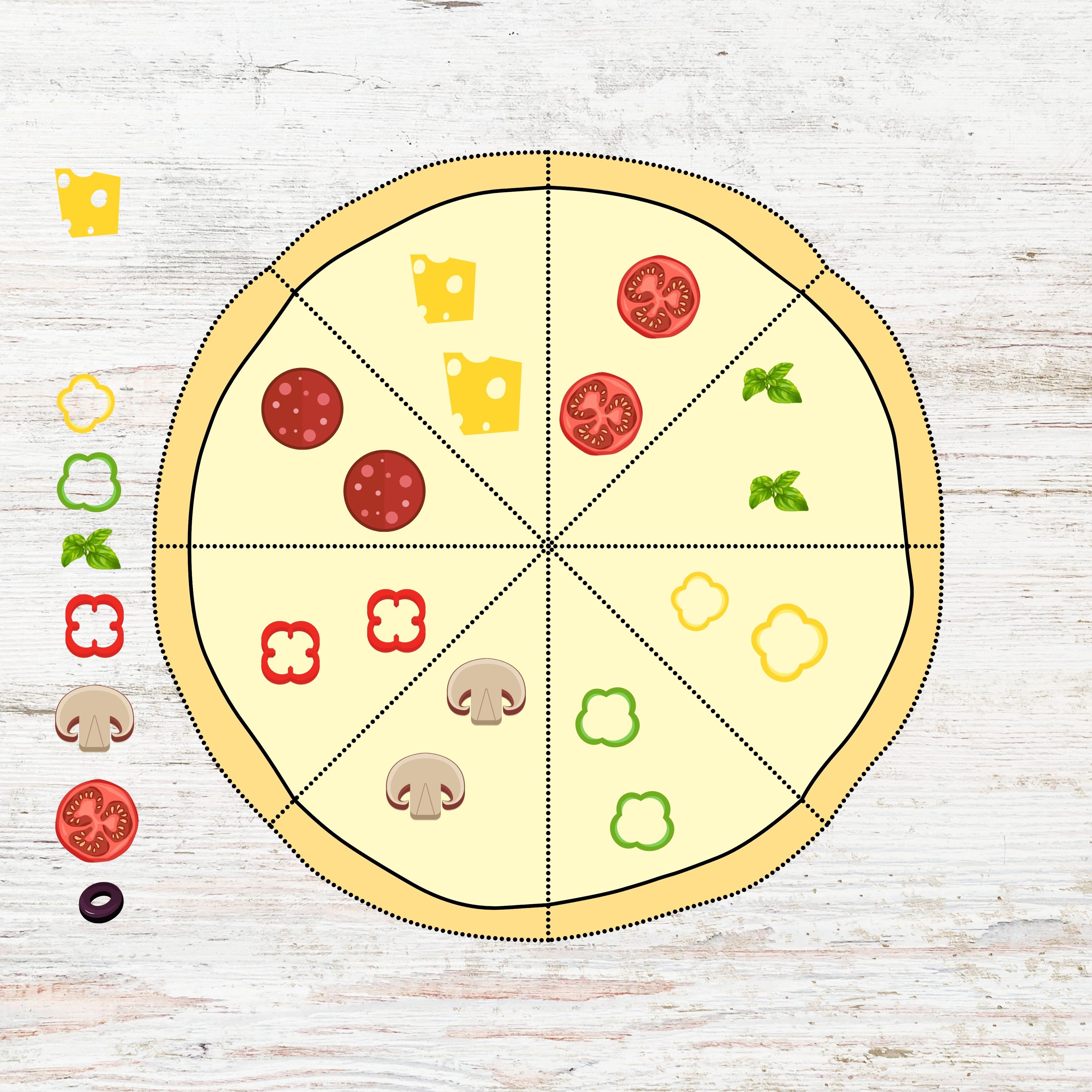 Pizza Craft Activity, Cut and Paste Preschool A4 Digital Download PDF ...