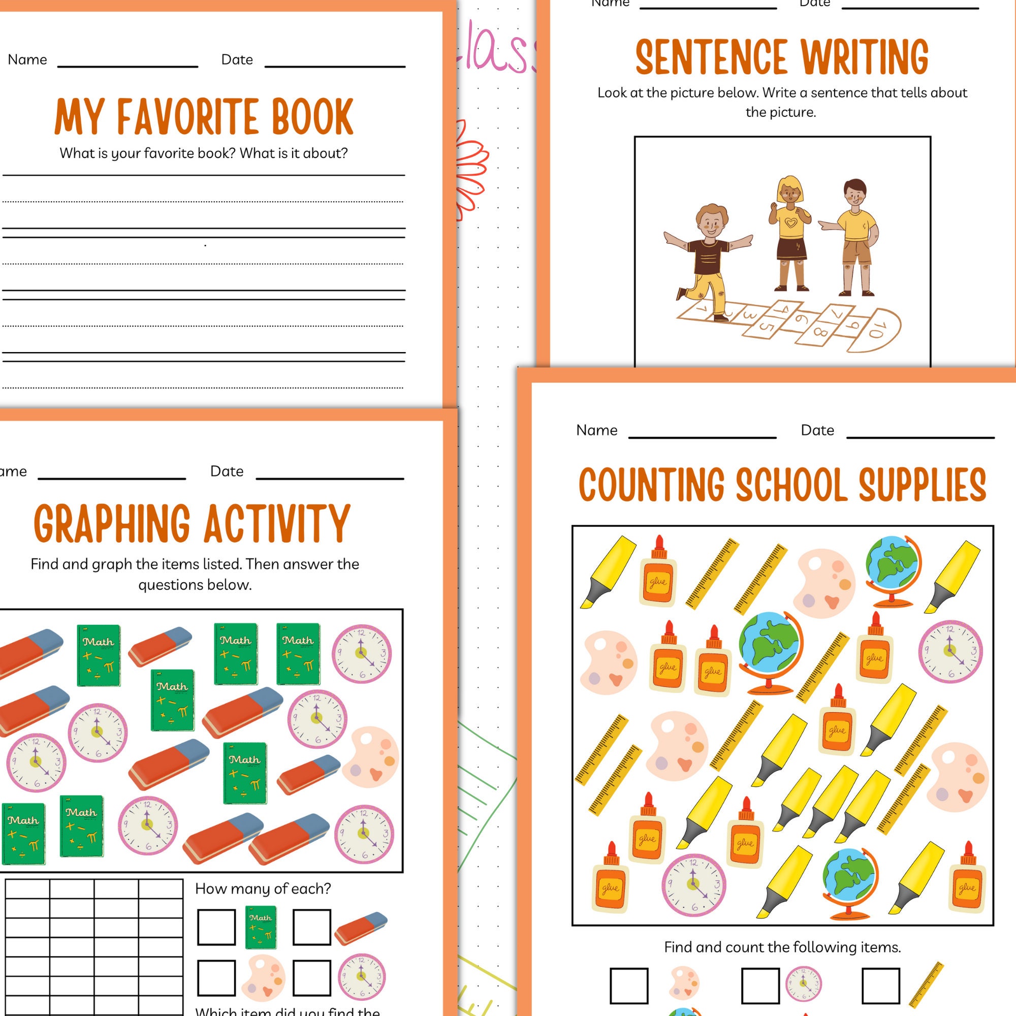 Worksheets Printable Activity for Kids: Fun and Activity Book ...