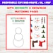 Let’s Decorate a Snowman Printable Cut and Paste Activity for Kids ...