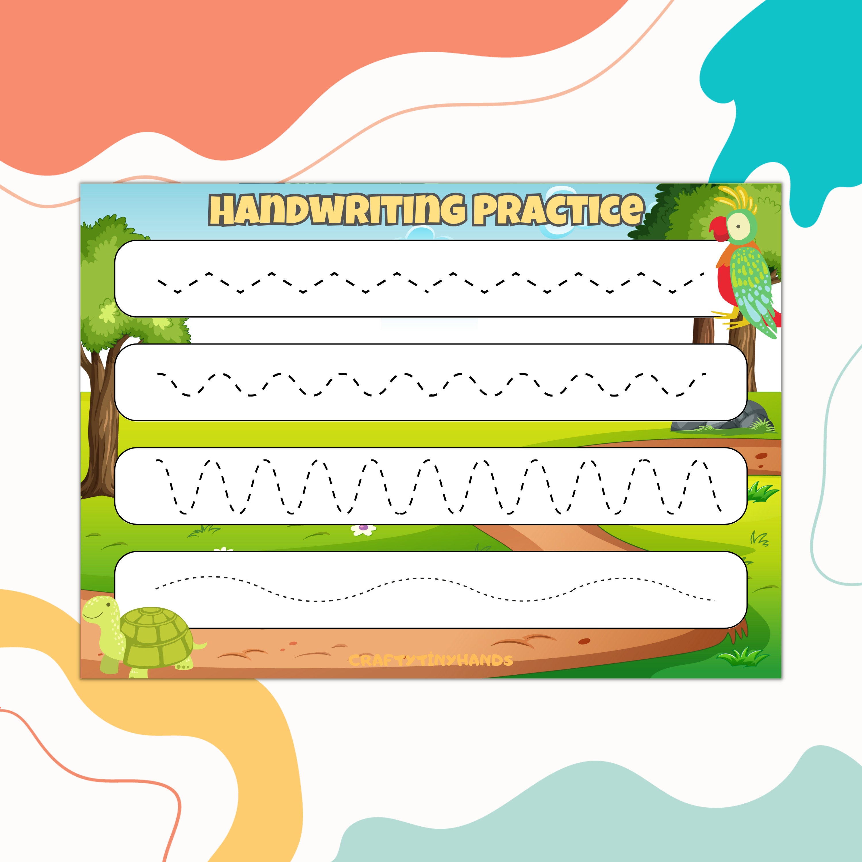 Printable Handwriting Workbook: Kids Skill Development (A4 PDF) - Etsy