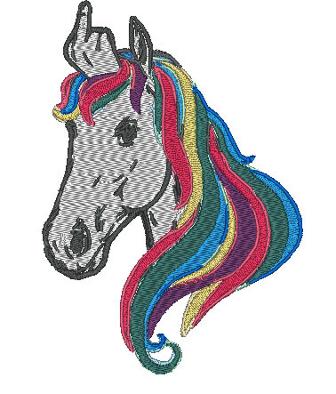 Unicorn Machine Embroidery Design - Etsy