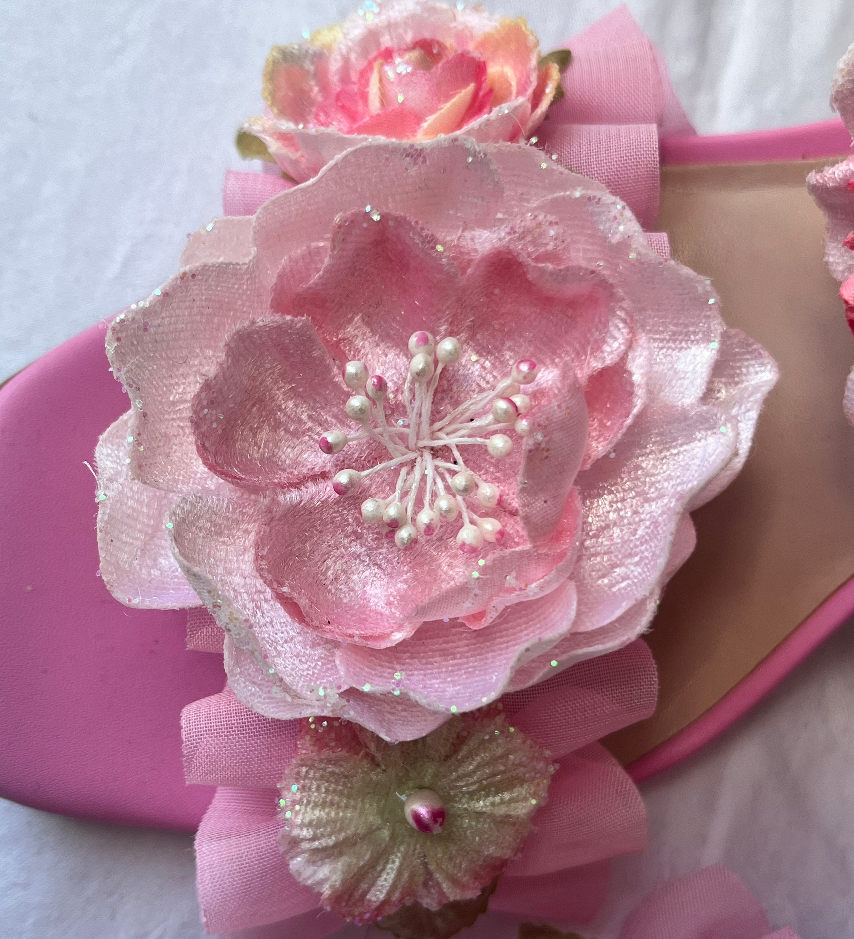 Aesthetic, Pink, Heels, High Heels, Floral, Flower, Prom, Homecoming ...