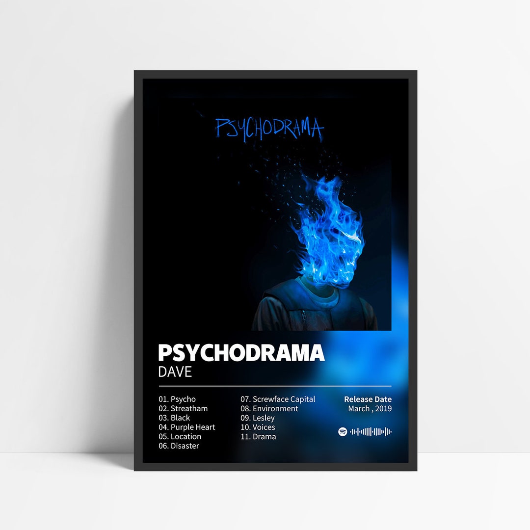 Psychodrama Dave Album Custom Posters Album Tracklist Poster - Etsy New ...