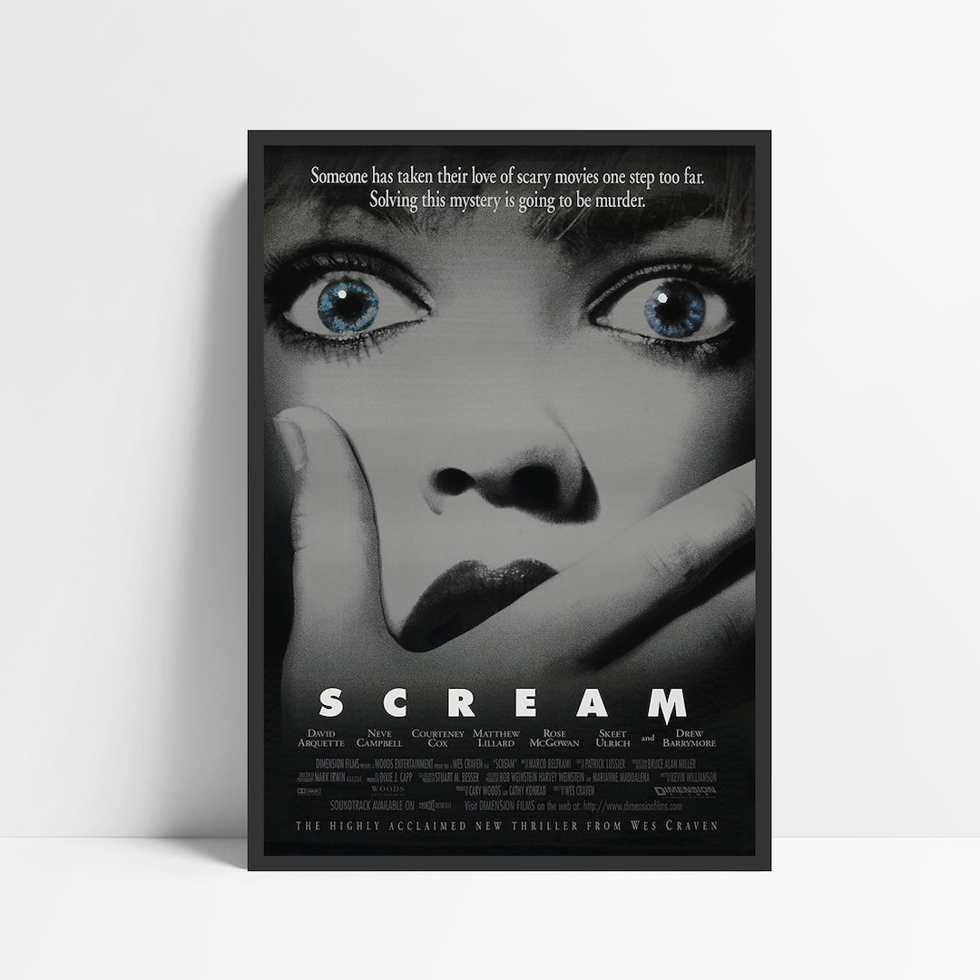 Scream Movie Poster Horror Film Poster Canvas Movie Poster - Etsy Australia