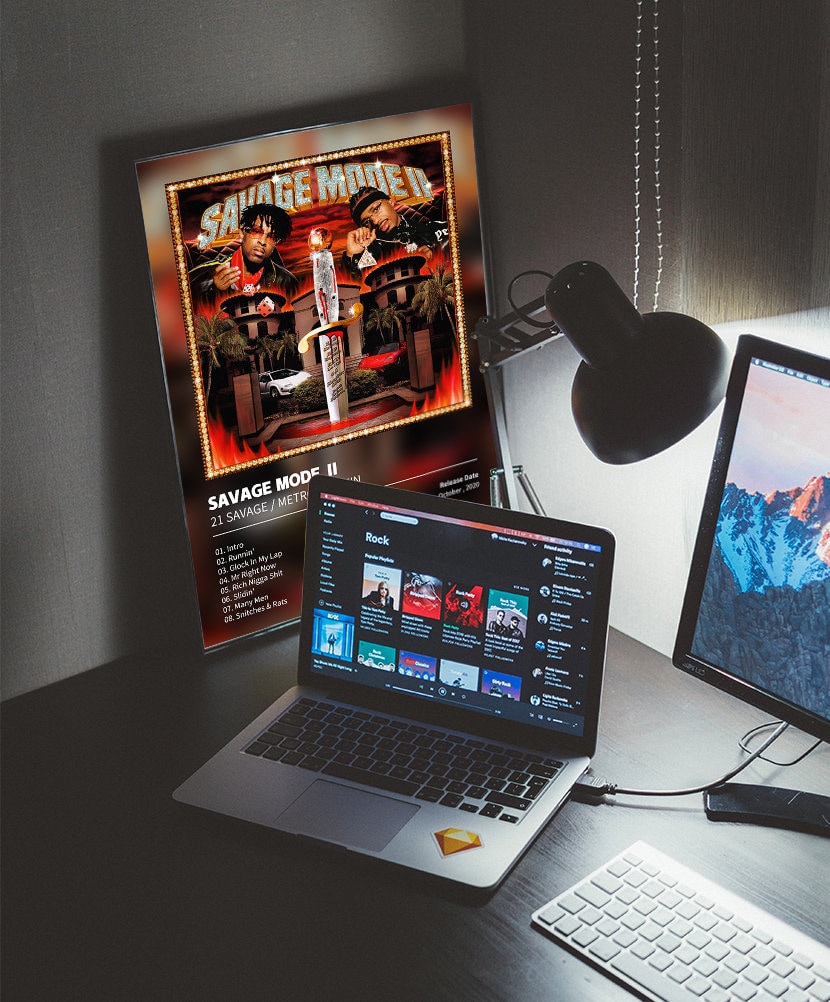 Savage Mode 2 - 21 Savage / Metro Boomin Album Custom Posters - Album ...