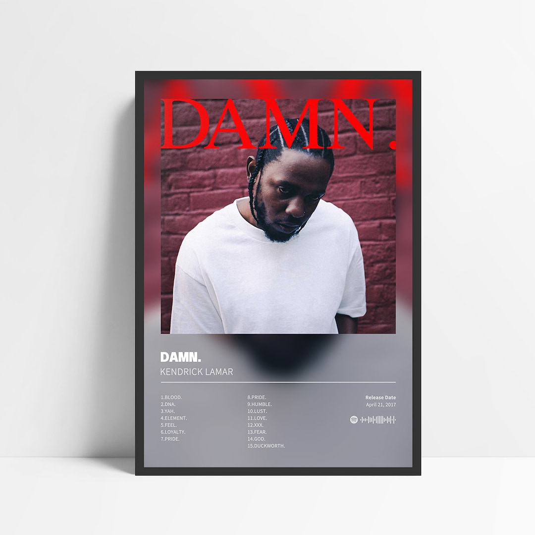 DAMN. Kendrick Lamar Album Custom Posters Album Tracklist - Etsy