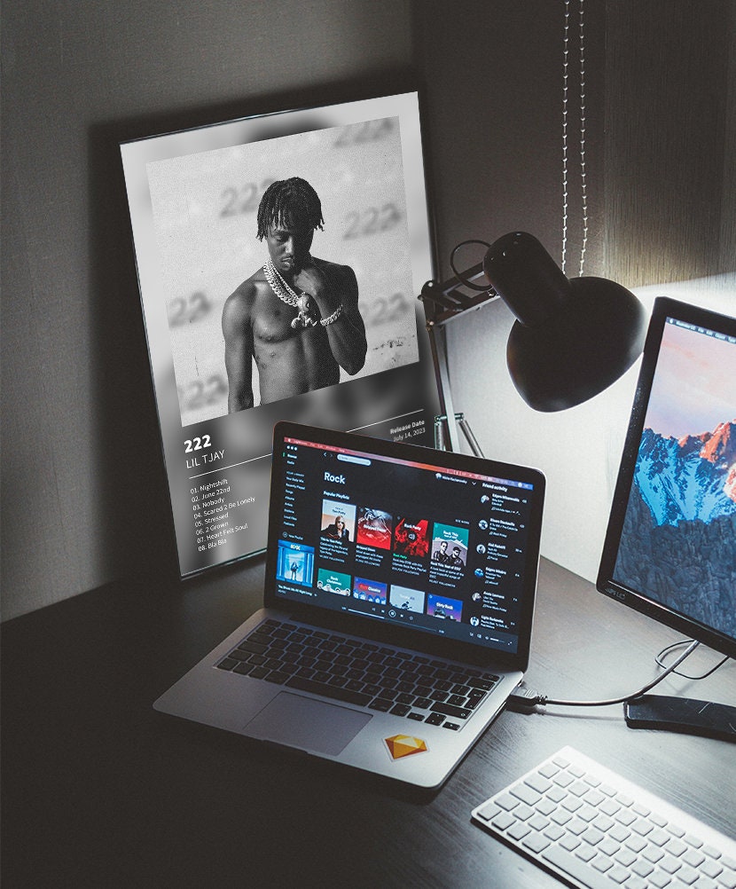 222 - Lil Tjay Music Album Custom Posters, Album Tracklist Poster ...