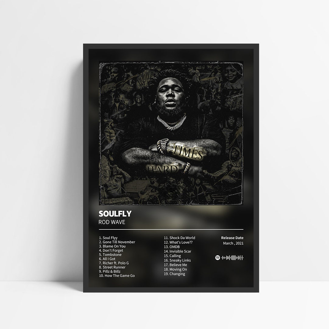 Soulfly Rod Wave Album Custom Posters Album Tracklist - Etsy