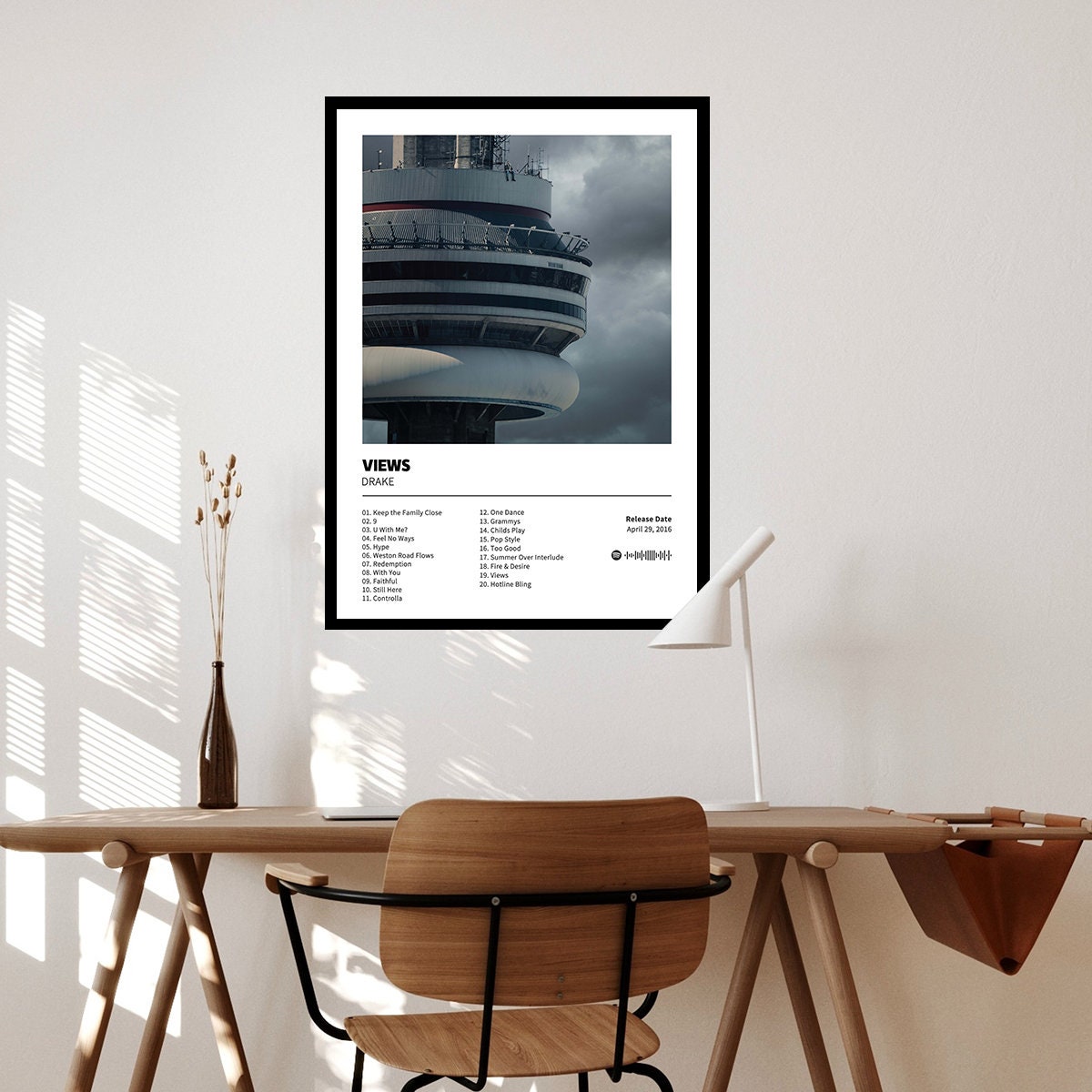 Views - Drake Music Album Custom Posters, Album Tracklist Poster, Rap ...