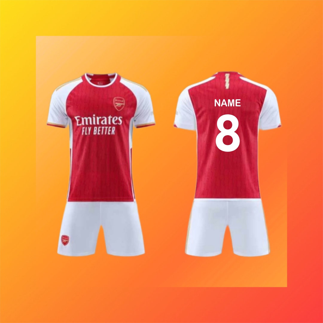 Arsenal Home 23-24, Jersey and Short Arsenal Set, Arsenal Red and White ...