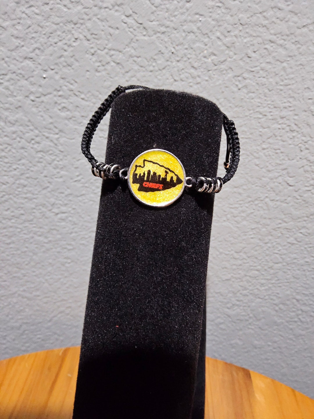 KC CHIEFS Skyline Pendant and Jewels Adjustable Bracelet - Etsy