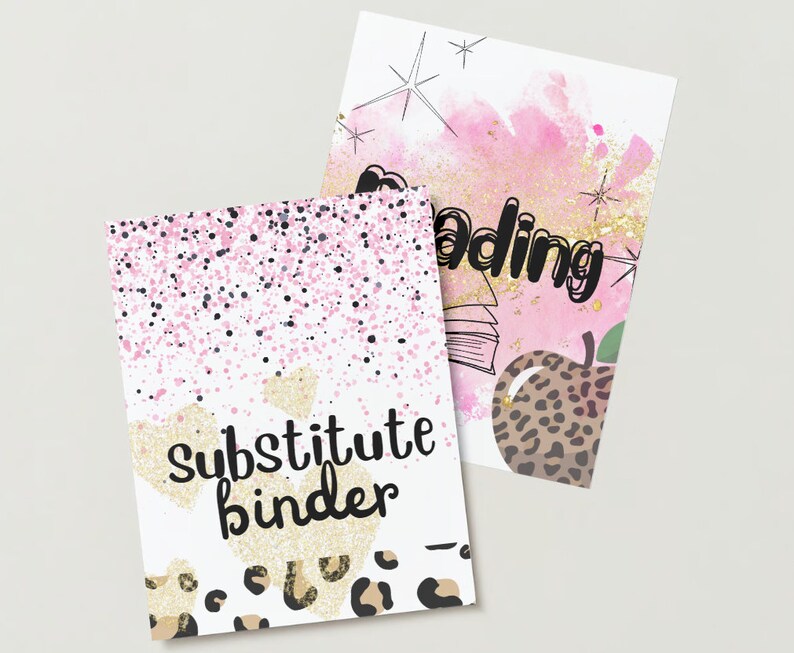 Disco&pinks Editable TEACHER BINDER - Etsy